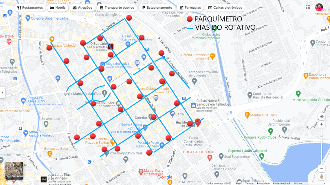 Vinhedo terá novo sistema de estacionamento rotativo na região central ...